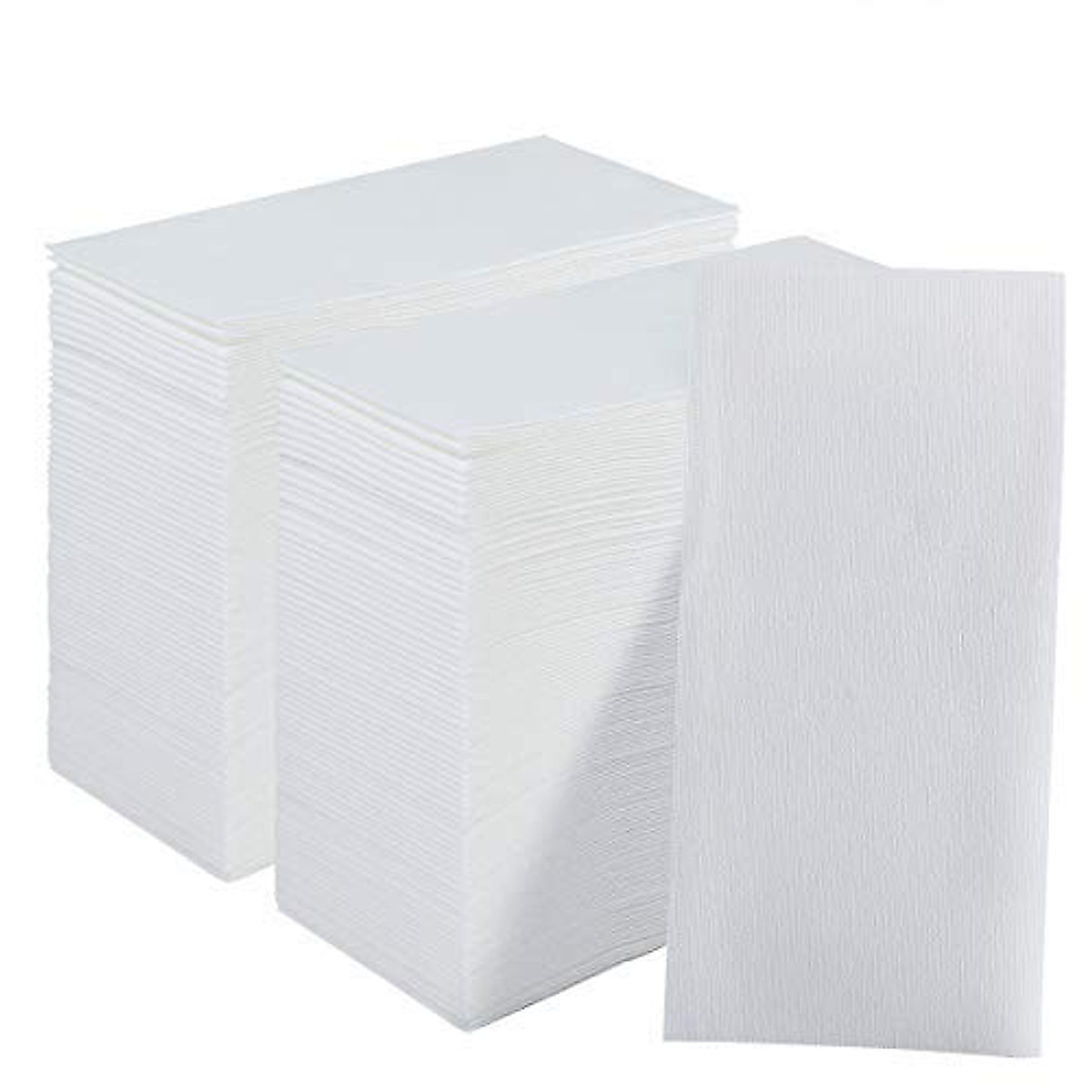 200 Pack Disposable Guest Towels Soft and Absorbent Linen-Feel Paper Hand Towels Decorative Bathroom Hand Napkins for Kitchen, Parties, Weddings, Dinners,White