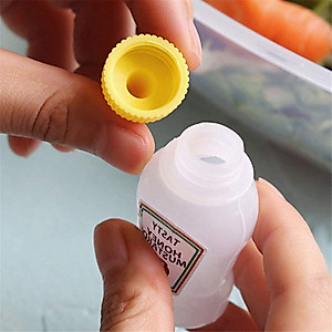 Mini Ketchup Bottles, 25ml Refillable Condiment Squeeze Bottle Salad Dressing Tomato Ketchup Mayo Syrup Squeeze Containers for Kids Adults Bento Box for Office Worker Bento Box Diner Condiment Mayo