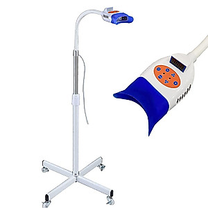 Teeth Whitening Lamp 36W Floor Stand Type Dental Cold Teeth Bleaching Machine for Clinic and Beauty Accelerator Bleaching System with 10pcs LED Blue Light Blue/Red Light 2 Colors(US Shipping)