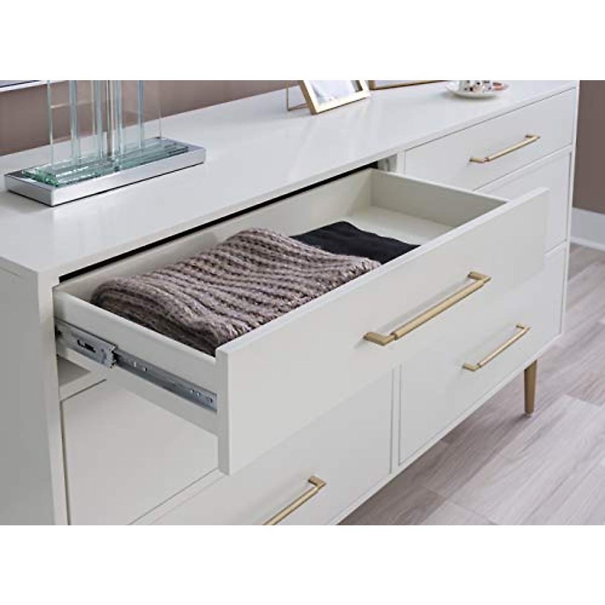 Linon Lennon White Six Drawer Dresser