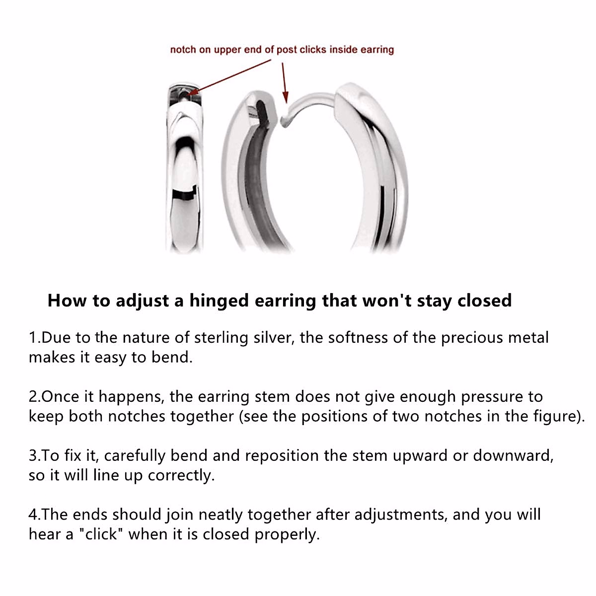 Carleen Created Diamond Hoop Earrings 925 Sterling Silver Channel Setting Round White Cubic Zirconia Huggie Birthday Gifts for Women Diameter 18mm / 0.71"
