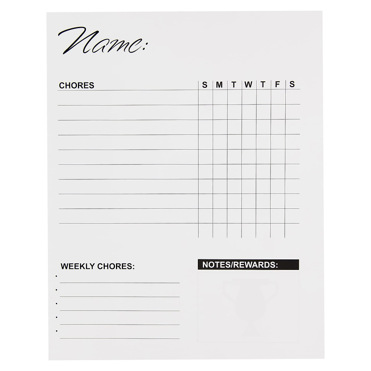 Habit Tracker Chores Chart for Kids, Dry Erase Board Behavior Chart for Multiple Kids 3 Pack, Incentives Chore Chart for Multiple Kids Dry Erase Magnetic (Chore Chart for Kids 1 Pack)