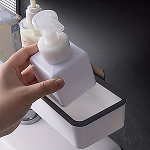 JIGUOOR Bathroom Over The Toilet Storage Shelf,Wall Mounted Toilet Shelves,Space-Saving Bathroom Shelves Over Toilet,Bathroom Storage Cabinet(Black)