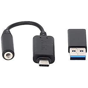 ASUS Ai Noise-Canceling Mic Adapter | Built-in Artificial Intelligence Isolates Background Noise, Enhance Voice Clarity | Improve Quality of Conference Calls, Music | Supports USB-C & USB 2.0-3.5 mm