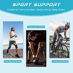 Knee Brace with Side Stabilizers-Patella Knee Brace for Meniscus Tear, Arthritis, Knee Pain-Neoprene Knee Support Wrap for Sports, Weightlifting, Workout, Fitness, Running-Men or Women-Medium