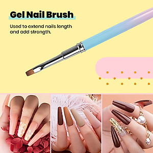 CONHENI Nail Polish Clean Up Brush, Nail Polish Remover Brush, Round&Angled&Flat Acetone Resistant Fingernail Brushes For Cleaning Up Polish Mistakes On The Edges And Designs.