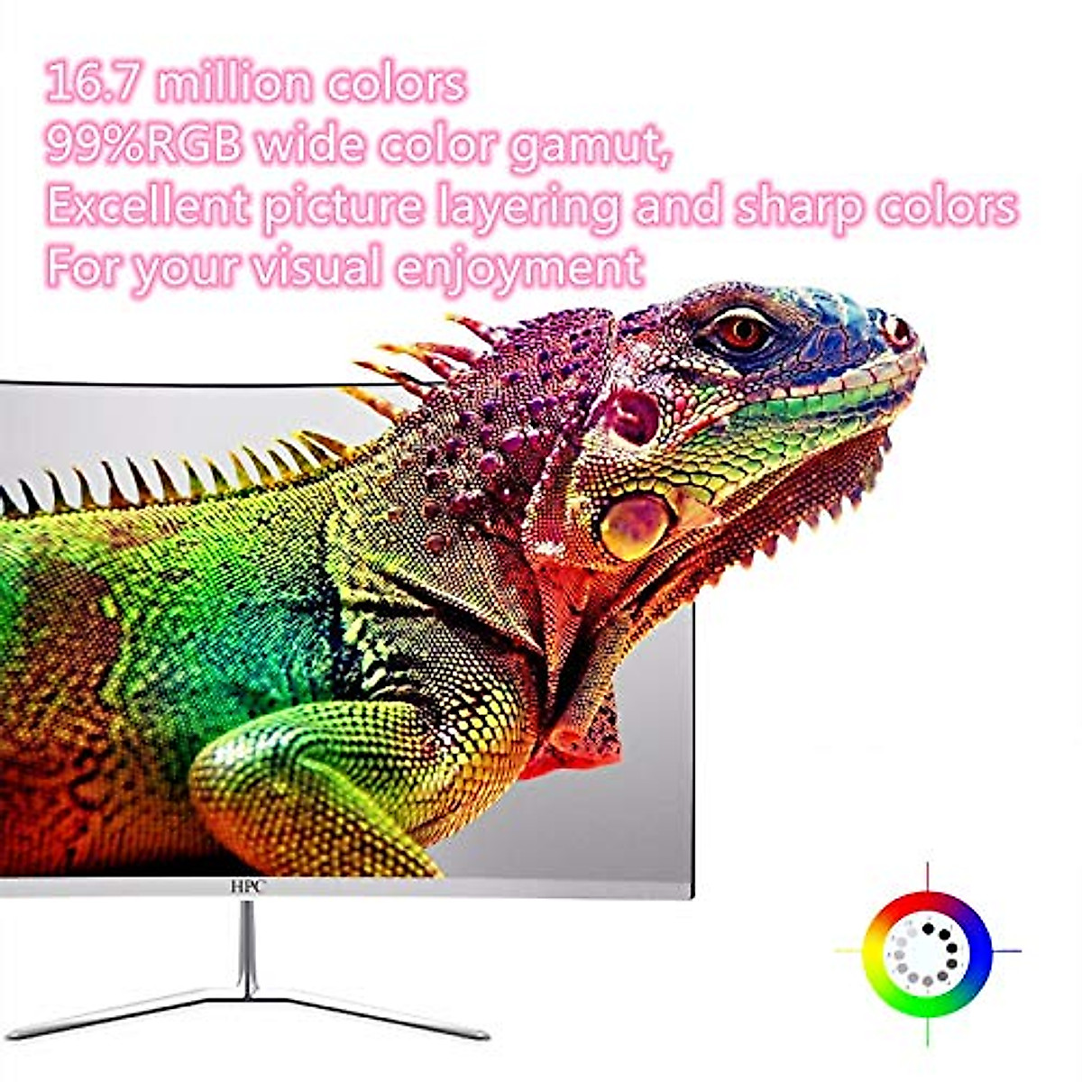Gaming Curved Display,IPS Screen Display with HDMI,32-inch 1080P Full HD Monitor 75Hz,Wide Viewing Angle 178˚Suitable for Laptops, PC, MacBook Pro, Xbox, PS4