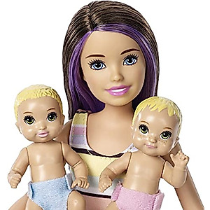 Barbie Skipper Babysitters Inc Dolls & Playset, Nap 'N Nurture Nursery, Skipper Doll, Baby Doll, Crib & 10+ Accessories, Working Bouncer