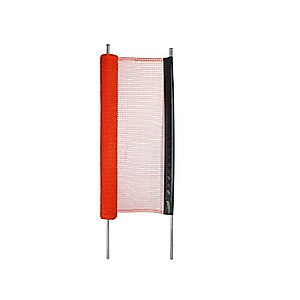 Kidkusion Non-Retractable Driveway Safety Net, Orange, 30' | Outdoor Barrier; Playtime Safety; Yard Safety