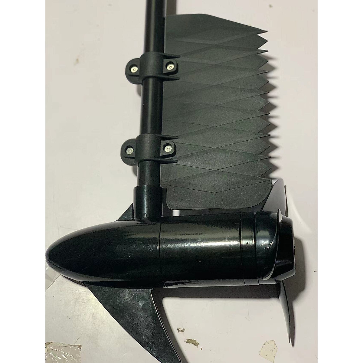 NyVoozy Rudder Clamp on Boat Rudder Fits Most 24 to 55" Trolling Motors, Kayak Rudder Kit Designed for Kayak, Canoe, Angling Boat, etc, Electric Motors Rudder Clamp Widely Use for Canoe, Jon boat, etc