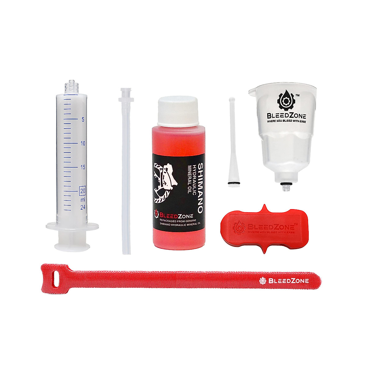 Bleed Kit for Shimano Hydraulic Mountain Bike Brakes with 60ml Mineral Oil