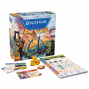 Dinosaur Island Rawr and Write Board Game - Build Your Dino Theme Park! Strategy Game, Fun Family Game for Kids and Adults, Ages 10+, 1-4 Players, 30-45 Minute Playtime, Made by Pandasaurus Games