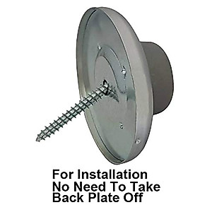 QCAA Stainless Steel Wall Mount Concave Door Stop, 2-1/2" Diameter, ORB Oil Rubbed Bronze, 2 Pack