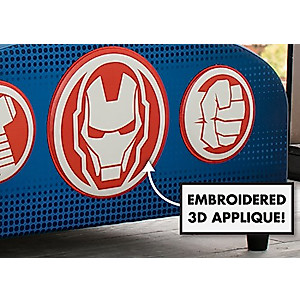 Delta Children Upholstered Twin Bed, Marvel Avengers