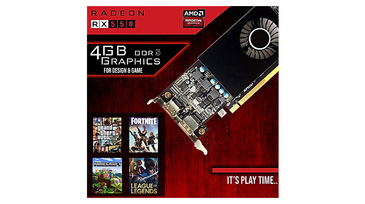 Gaming PC Desktop i7 with RX-550 - Powerful Performance