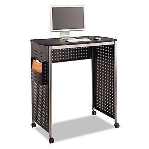 Safco Products 1908BL Scoot Mobile Stand-Up Desk, Black