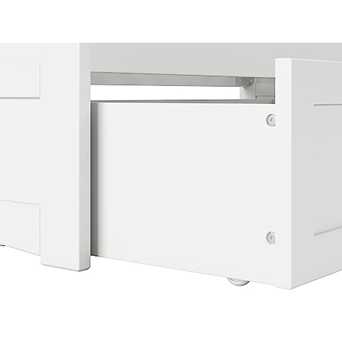 Acadia Twin Wood Daybed with Set of 2 Drawers in White