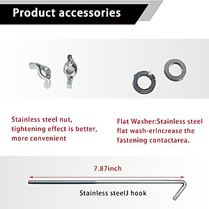 GKmow 1 PC Car Power Mounting Kit, Alloy Triangular Five-Hole Tie-Down Bracket, High-Looking Fastener Combination, Compatible with Cars, Trucks, Vans, SUVs, Trailers (Red)