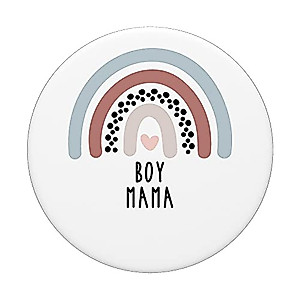 Boho Boho Rainbow Heart Boy Mama Inspirational Quotes PopSockets Swappable PopGrip