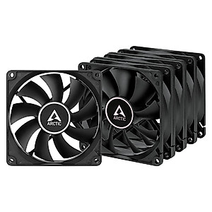 ARCTIC F9 PWM PST (5 Pack) - 92 mm PWM PST Case Fan with PWM Sharing Technology (PST), Quiet Motor, Computer, Fan Speed: 150-1800 RPM - Black