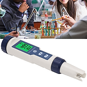 Zyyini EZ‑9909SP 5 in 1 Water Quality Test Pen for pH, EC, TDS, Salinity and Temperature IP 67 Waterproof and dustproof Automatic Recognition