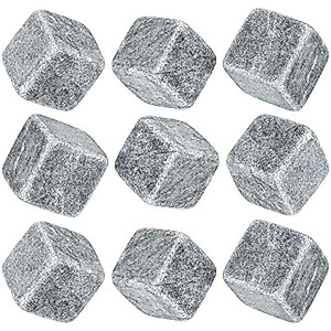 Southern Homewares SH-10197-S9 Natural Marble Whiskey Stones Silver, One Size