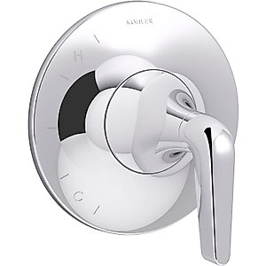 Kohler K-TS24617-4-CP Tempered Valve Trim, Polished Chrome
