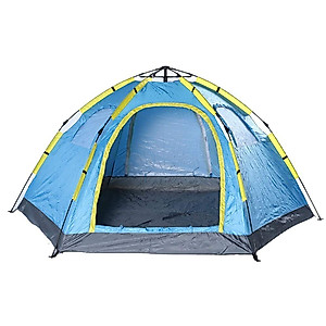 AyfeS Tent for Camping Camping Tent 4 with 2 Doors 2 Windows Automatic Pop Up Waterproof Instant Tent for Outdoor Hiking Large Space for Picnic Outdoors