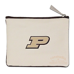 Catstudio Collegiate Zipper Pouch, Purdue University Travel Toiletry Bag, Ideal Gift for College Students or Alumni, Makeup Bag, Dog Treat Pouch, or Travel Purse Pouch