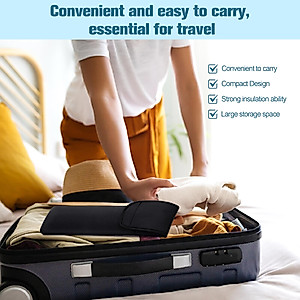 ALEIFLE Heat-Resistant Storage Bag Travel Case Cover Pouch for Hair Straightener Curling Iron Flat Iron