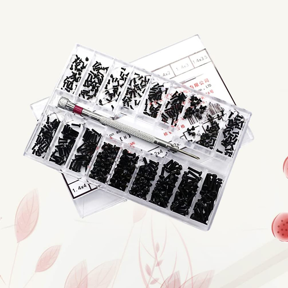 POPETPOP 18 Screw Lapdesk Kit Laptop Stand Computer Laptops Miniature Carbon Small Laptop 2cm Specification Flat Countersunk Head Short Hair Combination