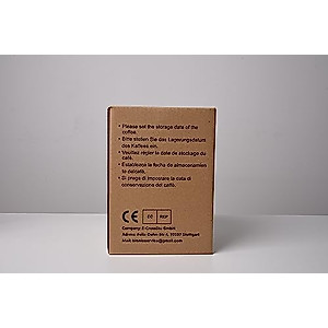 Coffee Canister Airtight 35OZ Large, 2.2 lbs Coffee Storage Container Stainless Steel Air Tight Coffee Jar with Scoop, Date Tracker and CO2 Release Valve for Beans, Ground, Tea, Flour and Sugar, 2.8L