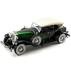 Diecast Car w/Display Case - 1934 Duesenberg, Black - Signature Models 18110 - 1/18 Scale Diecast Model Toy Car