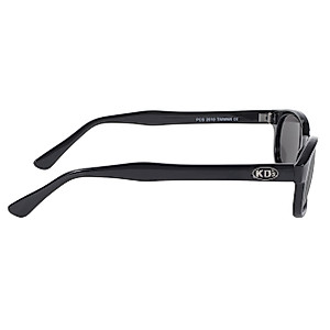 Pacific Coast Original KD's Biker Sunglasses (Black Frame/Smoke Lens)