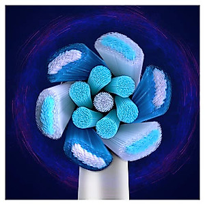 Oral-B iO Ultimate Clean Electric Toothbrush Head, Twisted & Angled Bristles for Deeper Plaque Removal, Pack of 4, Suitable for Mailbox, White