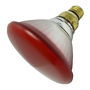 GE Lighting 13472 85-Watt Outdoor PAR38 Incandescent Light Bulb, Red
