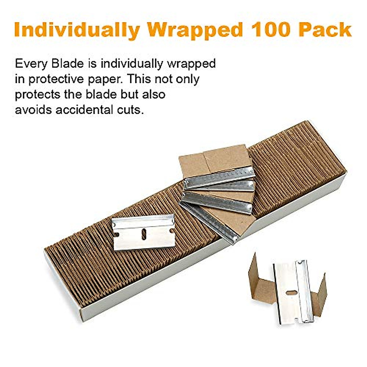 CANOPUS Single Edge Industrial Razor Blades (Razor 100) (Razor 100)