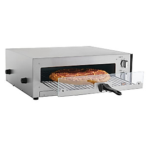 Kratos 29M-037 16" Commercial Electric Countertop Pizza Oven, 120V, 1700 Watts, Stainless Steel Pizza Oven with Glass Door for Restaurants, Cooks Pizzas up to 16" in Diameter