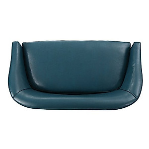 Christopher Knight Home Justine Leather Loveseat, Teal