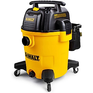 DEWALT Poly Wet/Dry Vacuum DXV12P 12 Gallon Professional Shop Vacuum, 5.5 HP Power, 27 ft Working Range