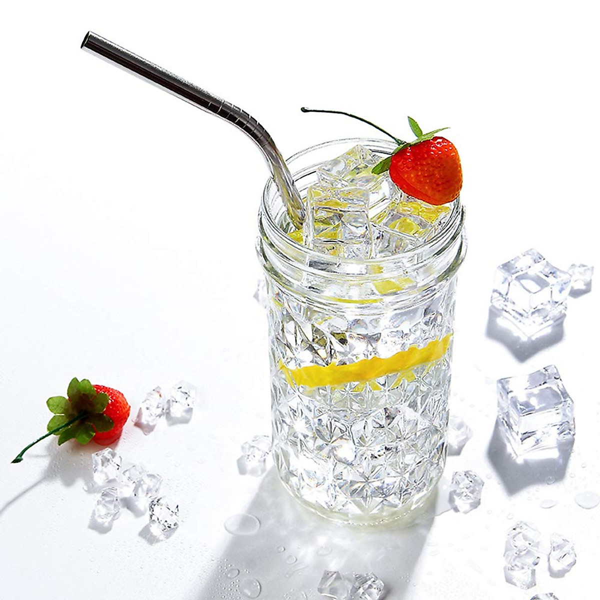 50 Pcs 20mm Clear Fake Ice Acrylic Decorative Ice Cubes Display for Home Decoration Wedding Centerpiece Vase Fillers,Photography Props&Kitchen Decoration