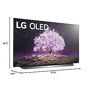 LG OLED77C1PUB 77" 4K Ultra High Definition OLED Smart C1 Series TV with an Additional 4 Year Coverage by Epic Protect (2021)(Used)