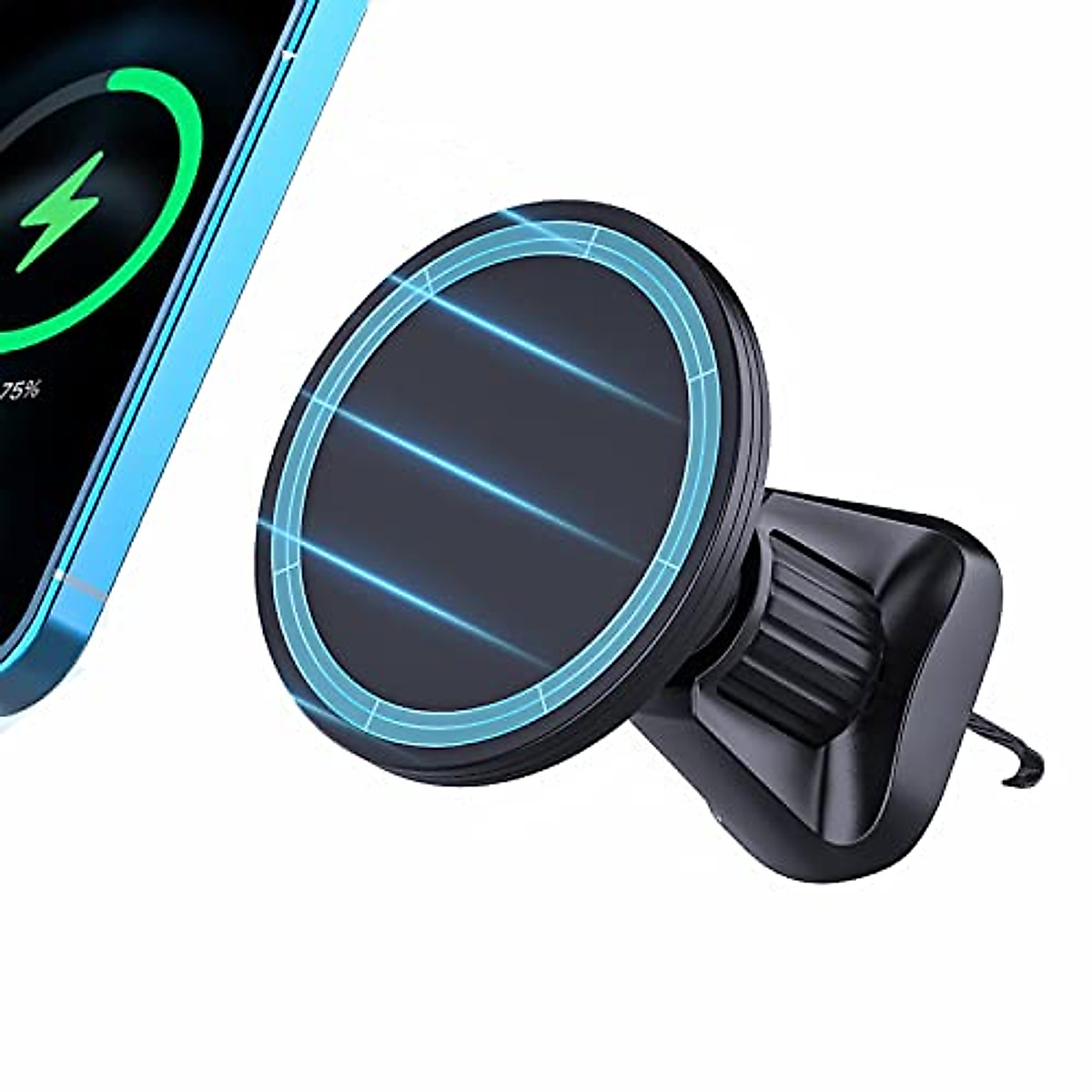 ZANEDY Compatibility with MagSafe Car Mount Car Vent Mount for MagSafe Cases and iPhone 14, 14 Pro Max, 14 Pro, 14 Plus, iPhone 13, 13 Pro, 13 Pro Max, 13 Mini, 12, 12 Pro Max, 12 Pro(1 Pack)