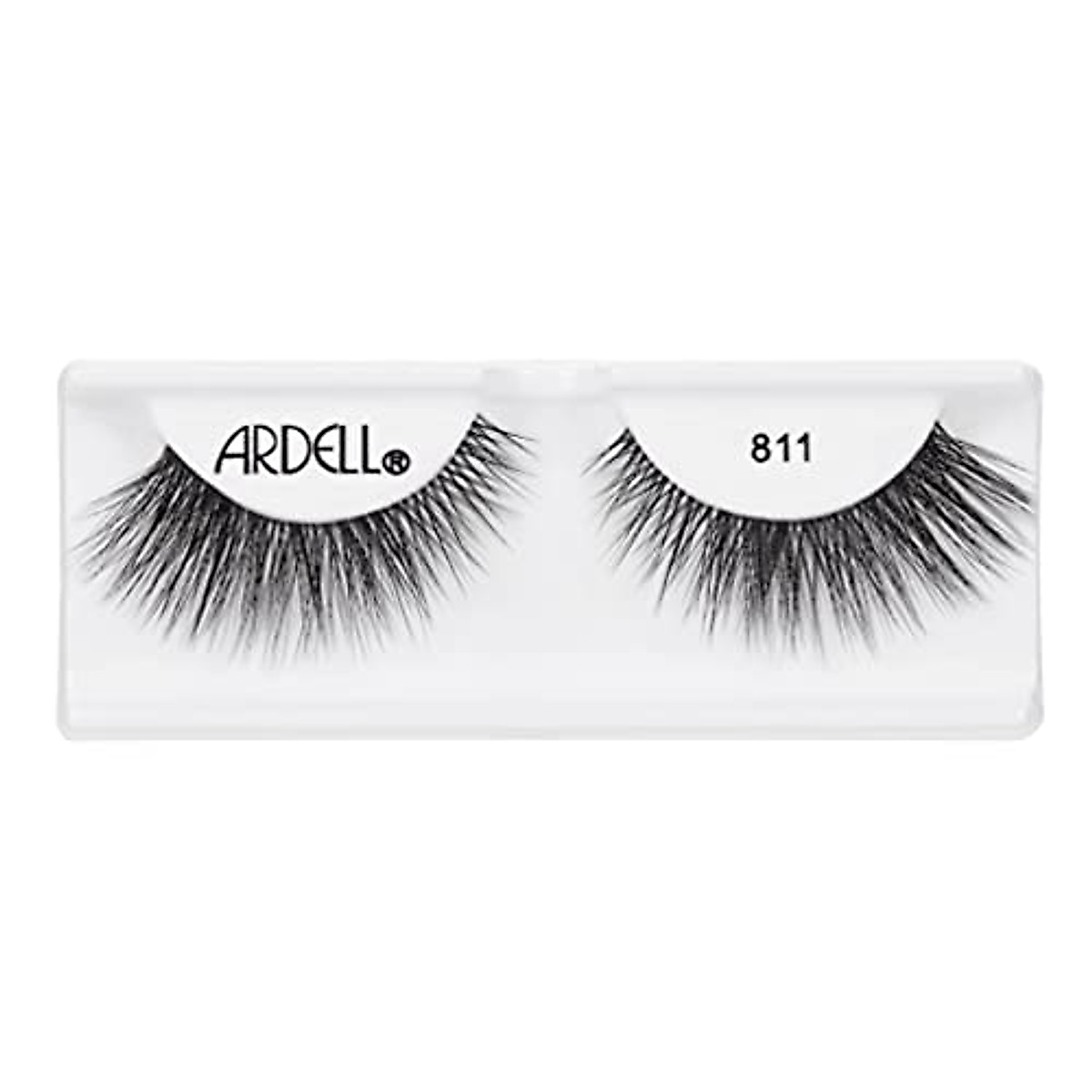 Ardell Faux Mink 811 Black False Lashes, Lightweight with Invisiband, 4 pairs