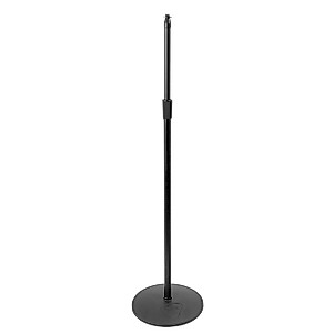 On-Stage MS9212 Heavy-Duty Low Profile Microphone Stand with 12" Base, Black