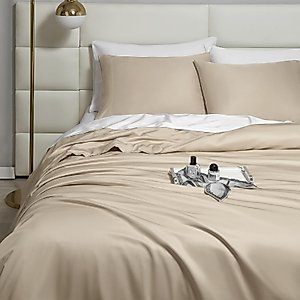 HYPREST Duvet Cover King Size, Rayon Derived from Bamboo, 400 Thread Count Buttery Soft and Luxury Feel, 3 Pcs Darkgrey Cooling Duvet Cover with Zipper Closure,Moister Wicking & No Sweat