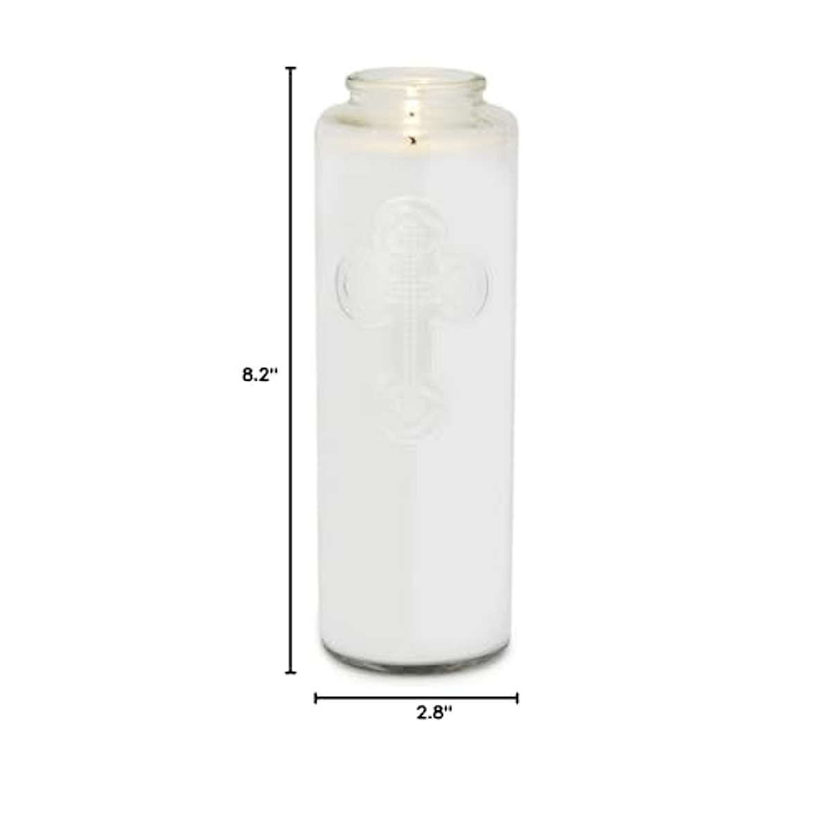 Root Candles Prayer Candles Clear Glass Devotional 7-Day Prayer Candle, 12-Count, Meditation