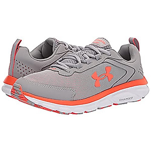 Under Armour Women's Charged Assert 9 Marble, Gray Wolf (101)/White, 9 M US