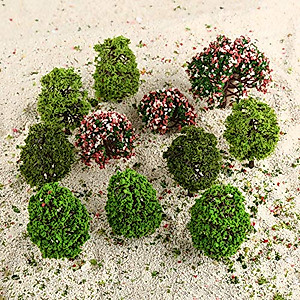 70pcs 3-9cm Model Trees HO Scale Layout, Model Train Scenery Architecture, Railroad ArchitectureModel Train Scenery Architecture, Railroad Architect Diorama Tree for DIY Scenery Landscape, Mixed Color