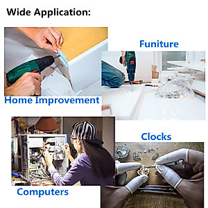 MEIYYJ 1100pcs Round Pan Head Tapping Screws Laptop Notebook Computer Screws Kit,M1.2,M1.4,M1.5,M1.7,M2 countersunk Phillips Mini Screw Set for Electronic Repair (1100PCS)